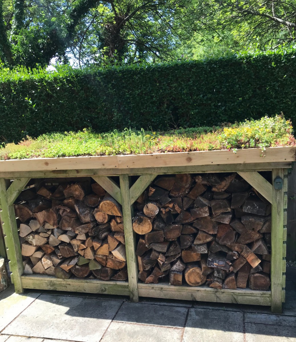 Another attractive woodstore - Green Roofs Naturally | Otley